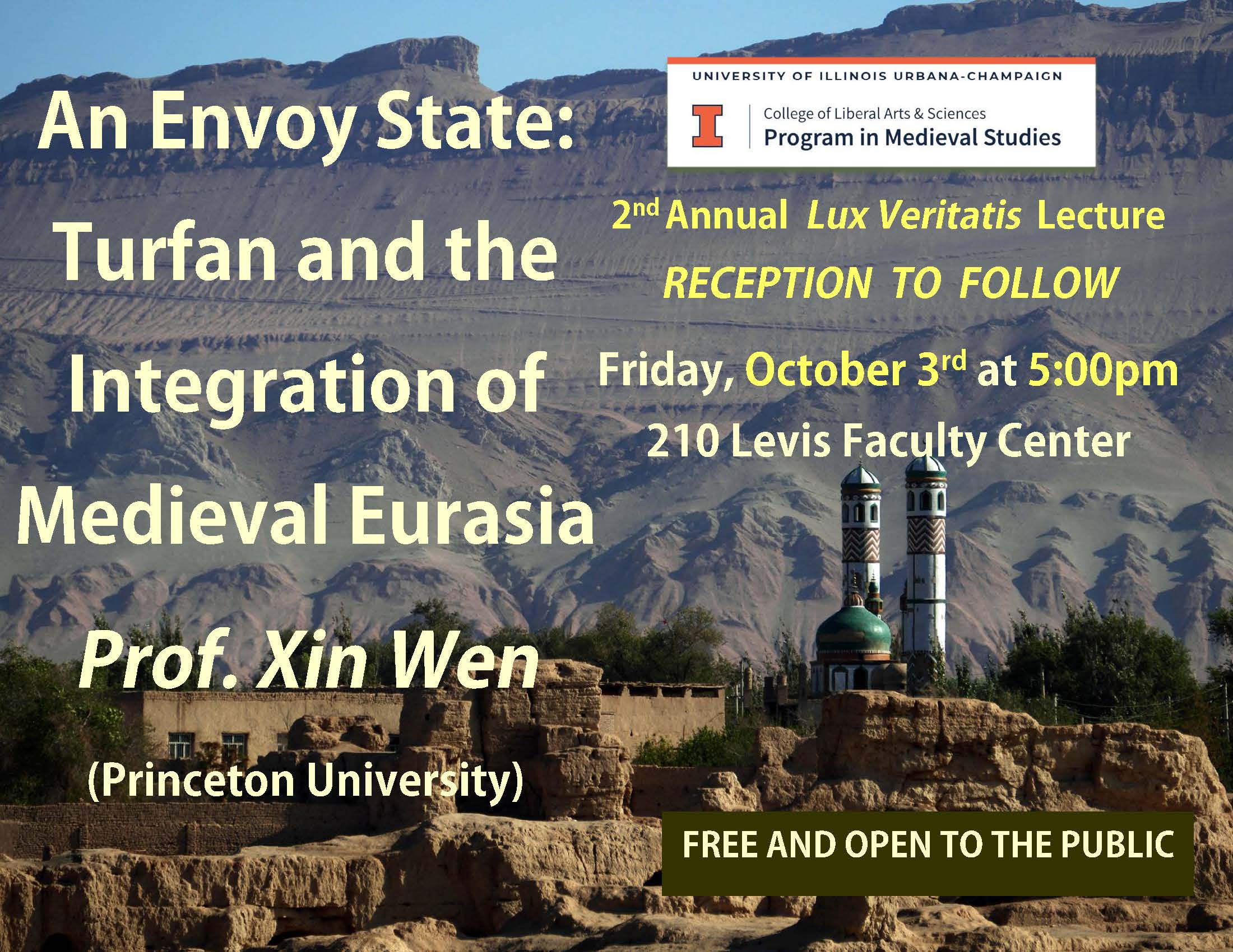 Lux Veritatis Lecture / EALC Speaker Series | An Envoy State: Turfan ...